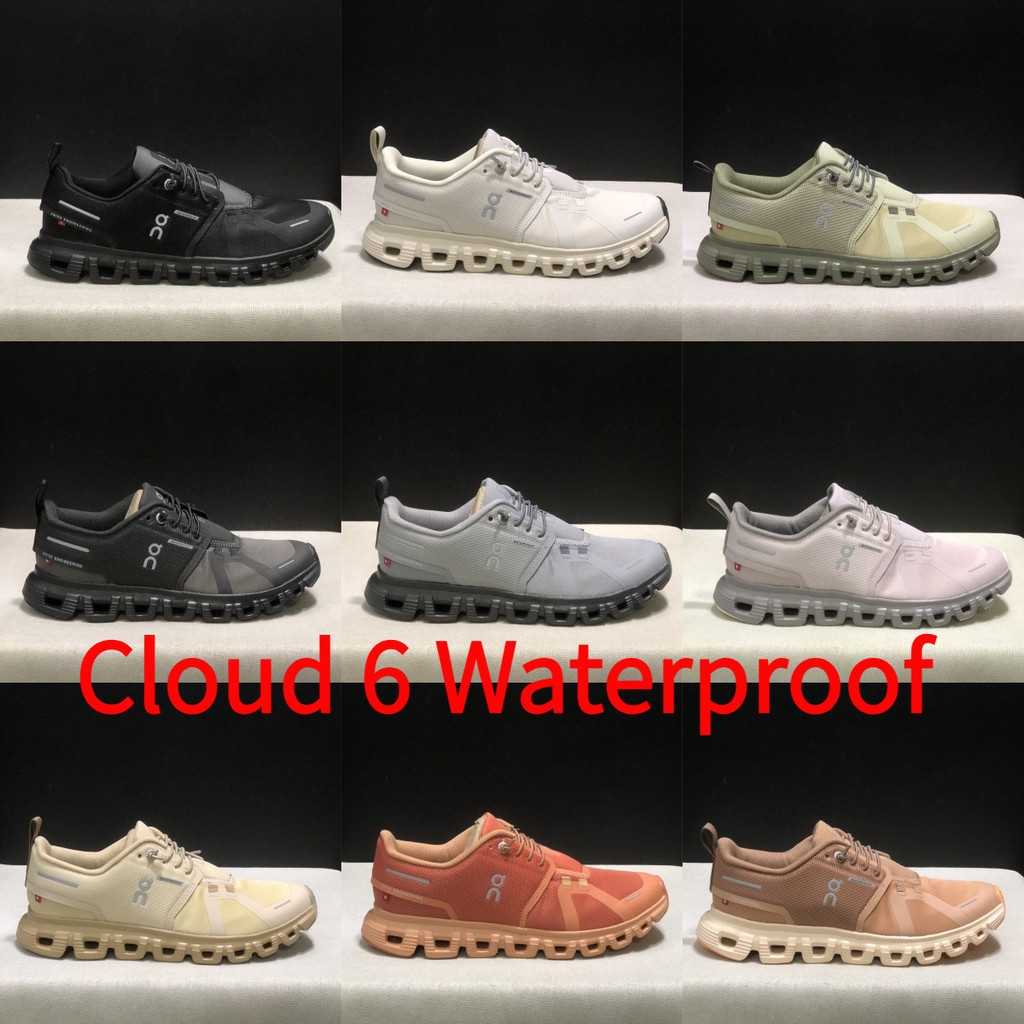 On Running On Cloud 6 Cloud6 Kasut Larian Kalis Air untuk lelaki dan wanita Sneakers Unisex ...