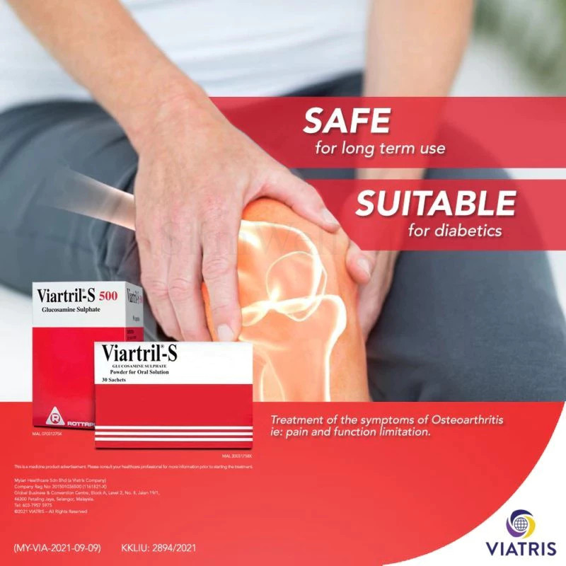 【Buy 3 Free 1】EXP06 2027 骨关节炎 葡萄糖胺pu'tao'tang Ready stock Viartril-S ...