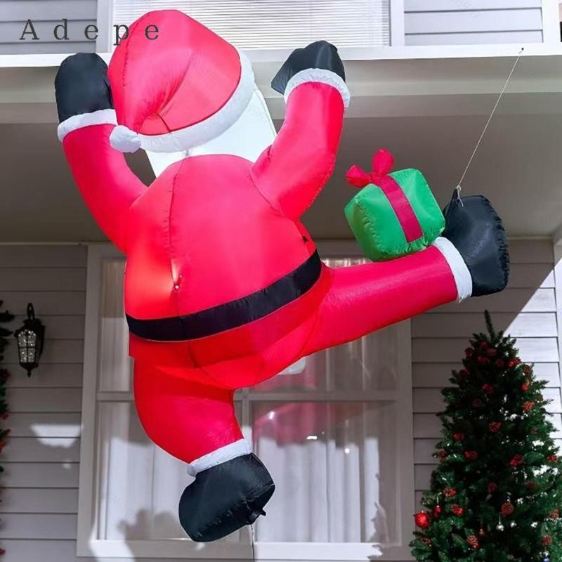 [Adepe] Christmas Inflatables Climbing Santa Claus, Christmas ...
