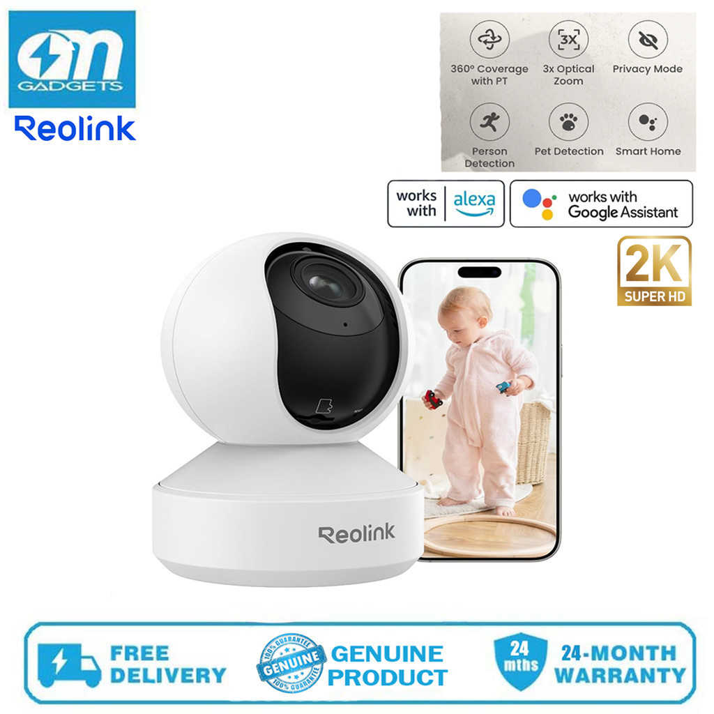REOLINK E1 Zoom Smart 2K+ Super HD & Tilt Dual-Band Wi-Fi 6 Indoor ...
