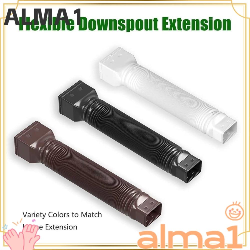 ALMA Drain Downspout Extender, with Screws Retractable Rain Gutter ...