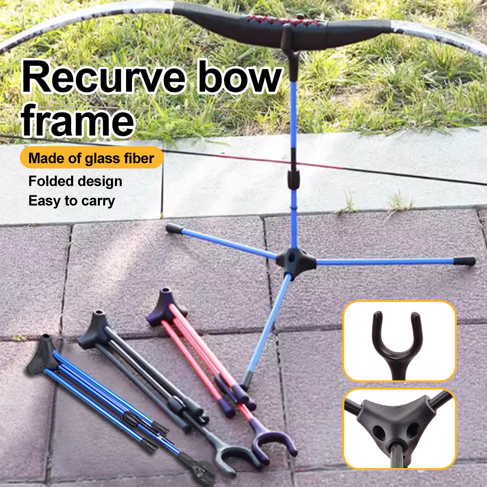 Bow Stand Holder for recurve tradisional barebow Foldable, Adjustable ...