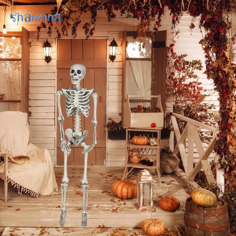 [Shamjina] Halloween Skeleton Decorations Sculpture Joints Faux Human ...