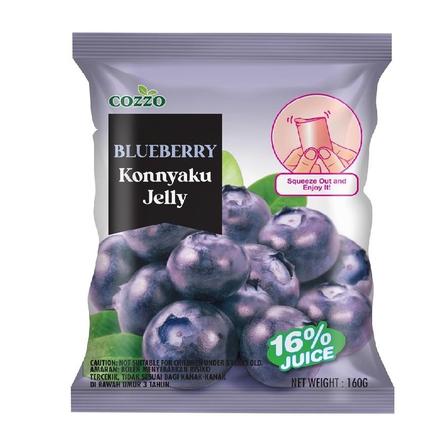 COZZO KONNYAKU Jushida Konnyaku Jelly Blueberry Flavor 160g | Shopee ...