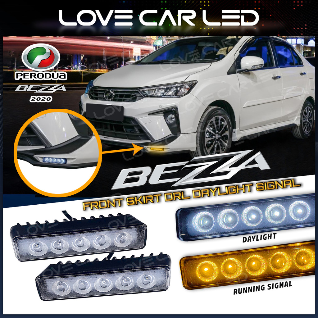 Perodua Bezza 2020-2025 Bodykit GU Type New Daylight LED Lamp Running ...