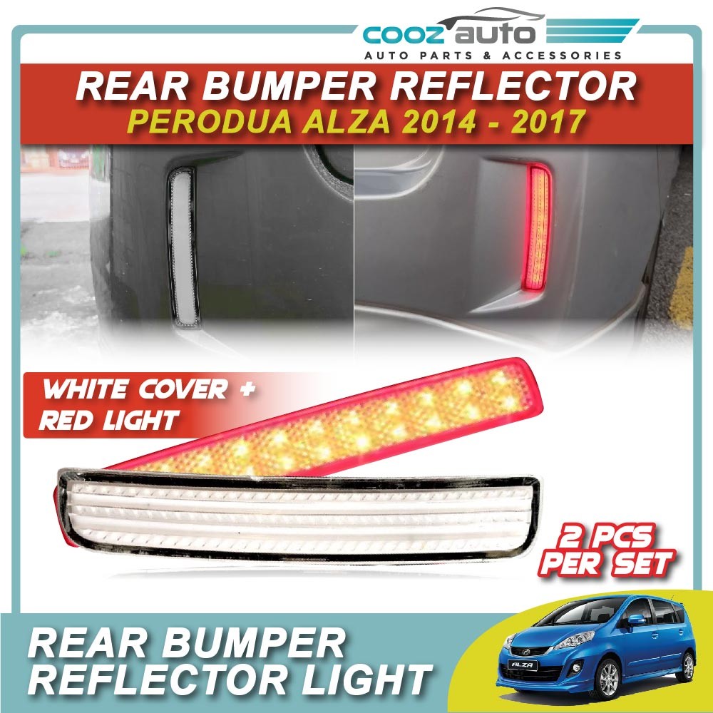 Perodua Alza 2015 - 2018 Rear Bumper Lamp Reflector Brake Light LED DRL ...