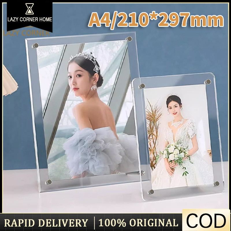 A4 Acrylic Picture Frame / Honour Award Display Frame / Family Portrait ...