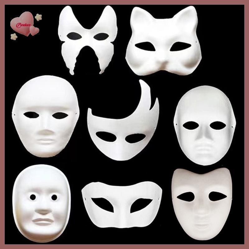 Purelove> Blank Handmade DIY Masks Masquerade Cat Face Masks Props ...