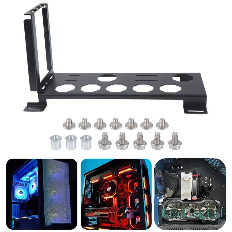 KING Ventilated Graphics Card Vertical Mounting Bracket For PC Case Fan ...