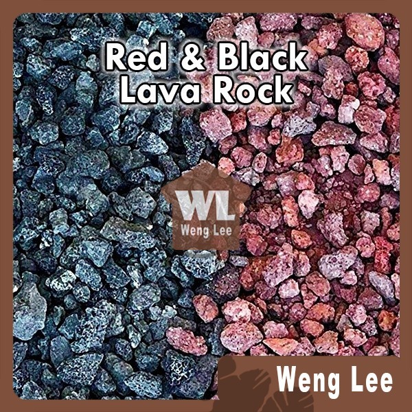 1kg Red Black Lava Rock Cactus Succulent Plant Aquarium Stone Soil ...