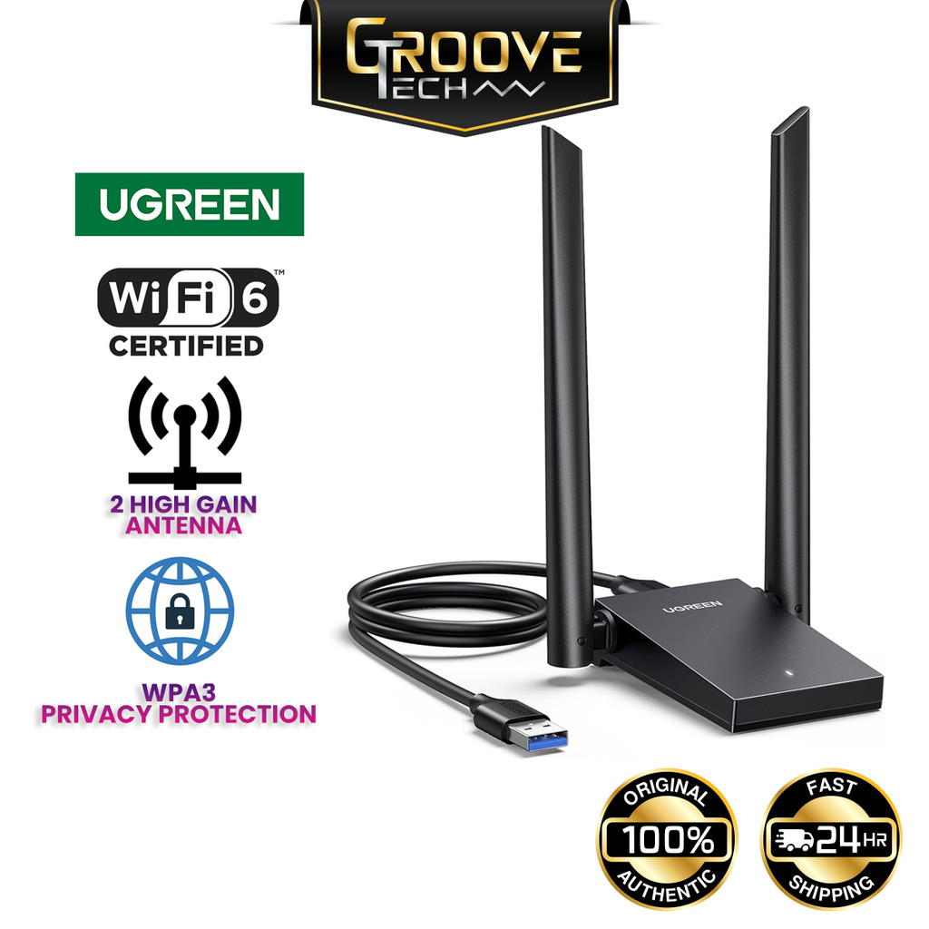 UGREEN AX1800 WiFi Adapter Dual Antenna WiFi6 5G 2.4G WAP3 Dual-band ...
