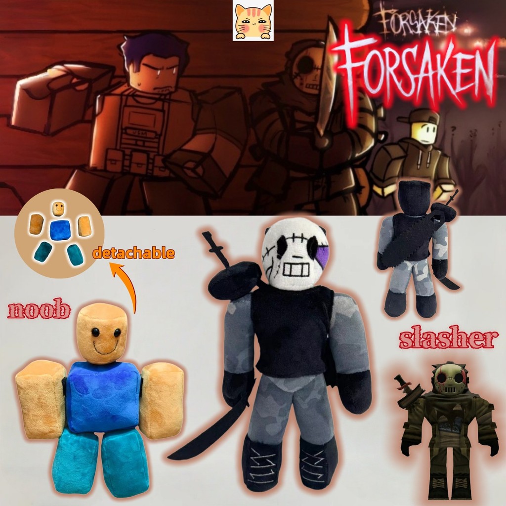 BCT Update Roblox Forsaken Slasher Plush Toy Fun Noob Experiment ...