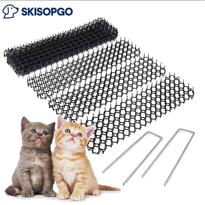 SKISOPGO Animal Repellent Mat Cat Spike Pad Anti Cat Dog Climb Fence ...