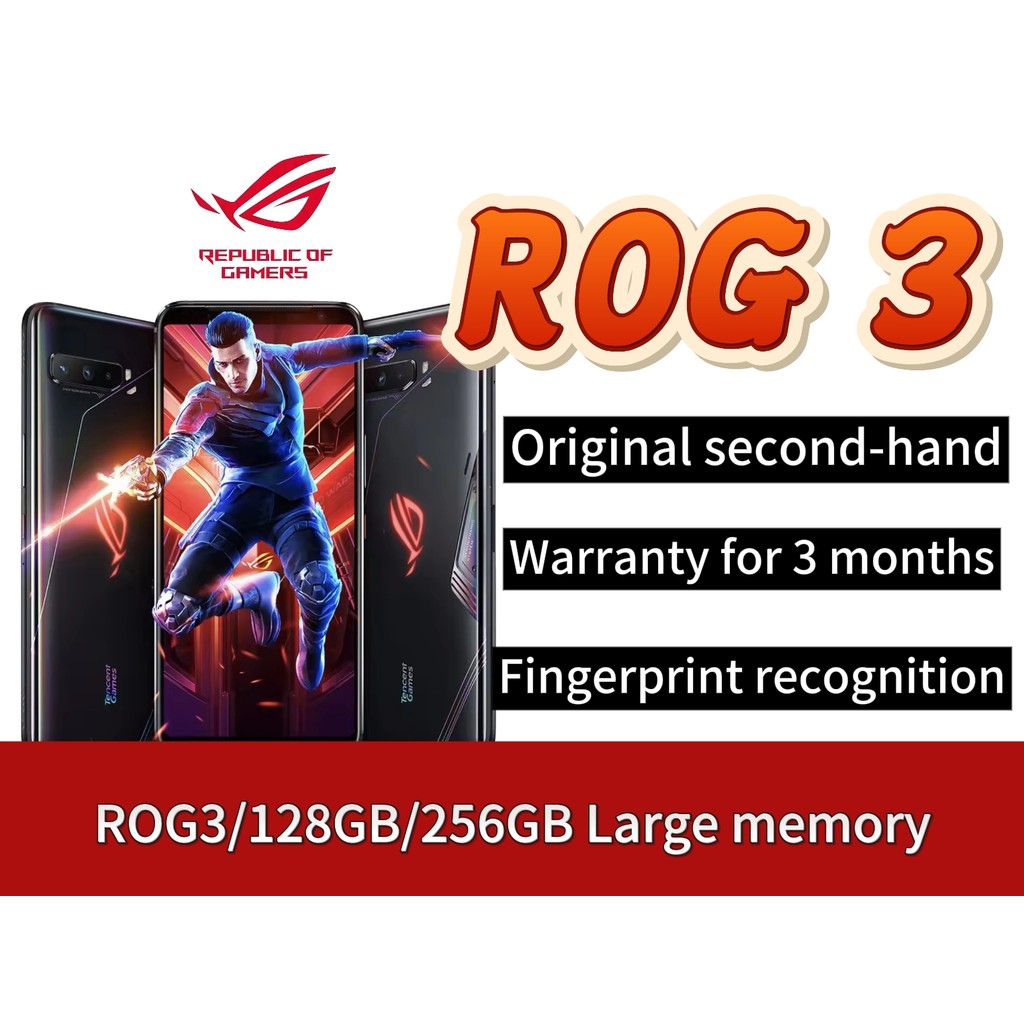 Asus ROG 3 Dual Sim Gaming Phone Original ROG Phone 3 95% New Mobile ...