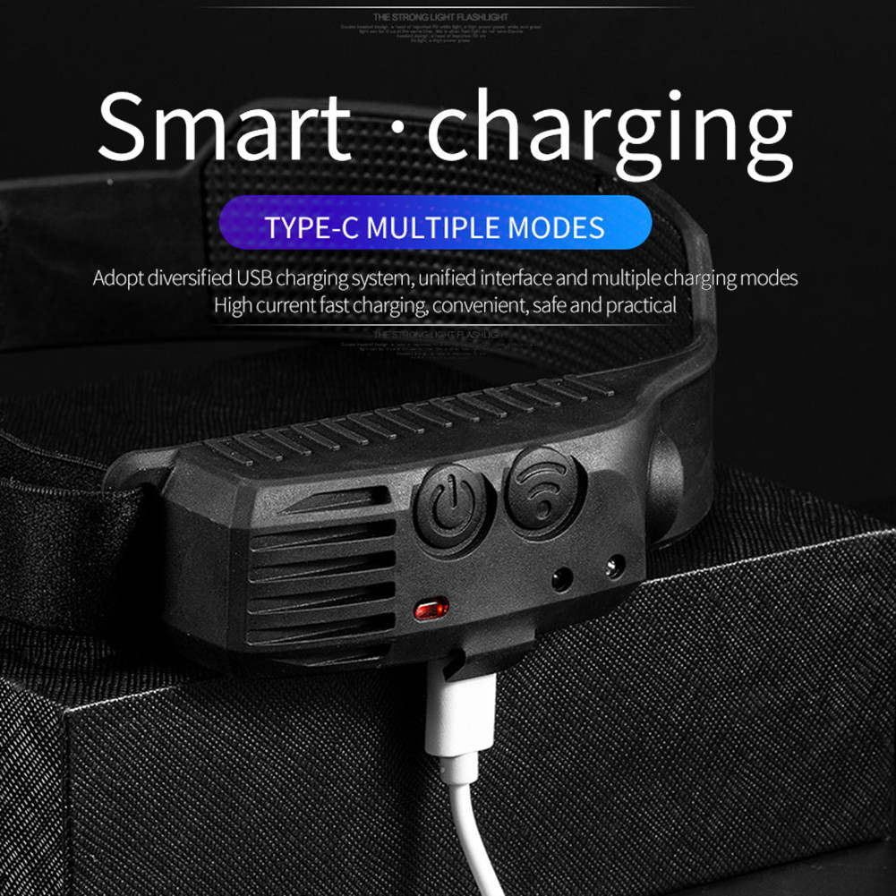 discount LED Headlamp USB Charging Waterproof Running Head-Mounted ...