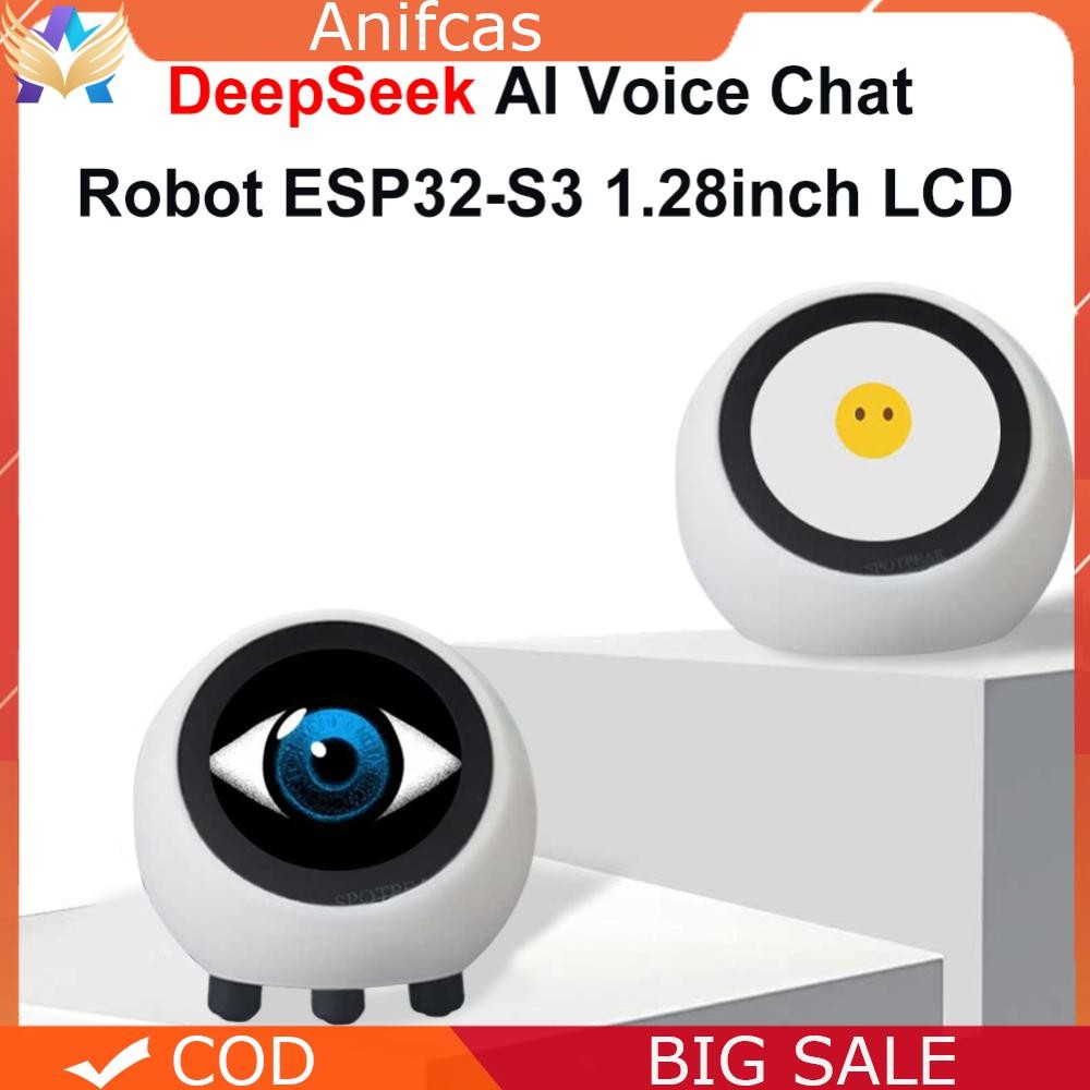 AI Voice Chat Robot 1.28In LCD Screen Mini Robot Tabletop Ornaments ...
