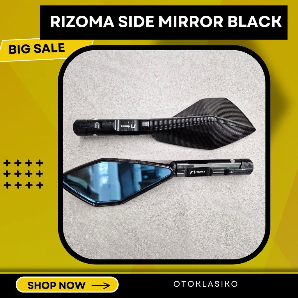 Rizoma CNC Version 1 Side Mirror Blue Lens Universal – Premium ...