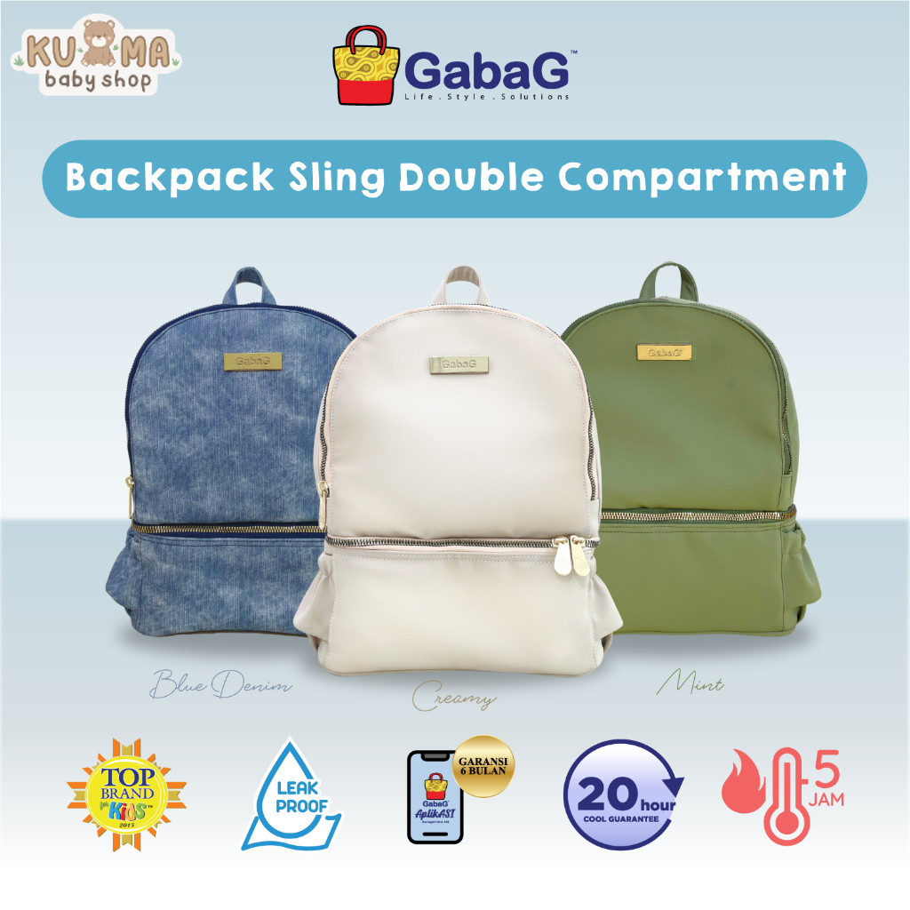 Gabag Breastfeeding Bag - Diaper & Cooler Bag Backpack Multifunction ...