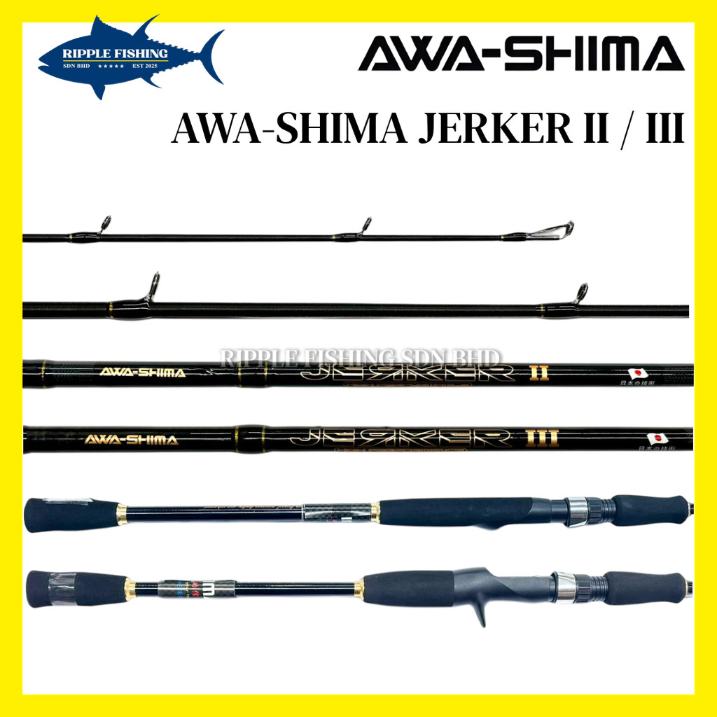 AWASHIMA JERKER II / III SPINNING /CASTING FISHING ROD | Shopee Malaysia