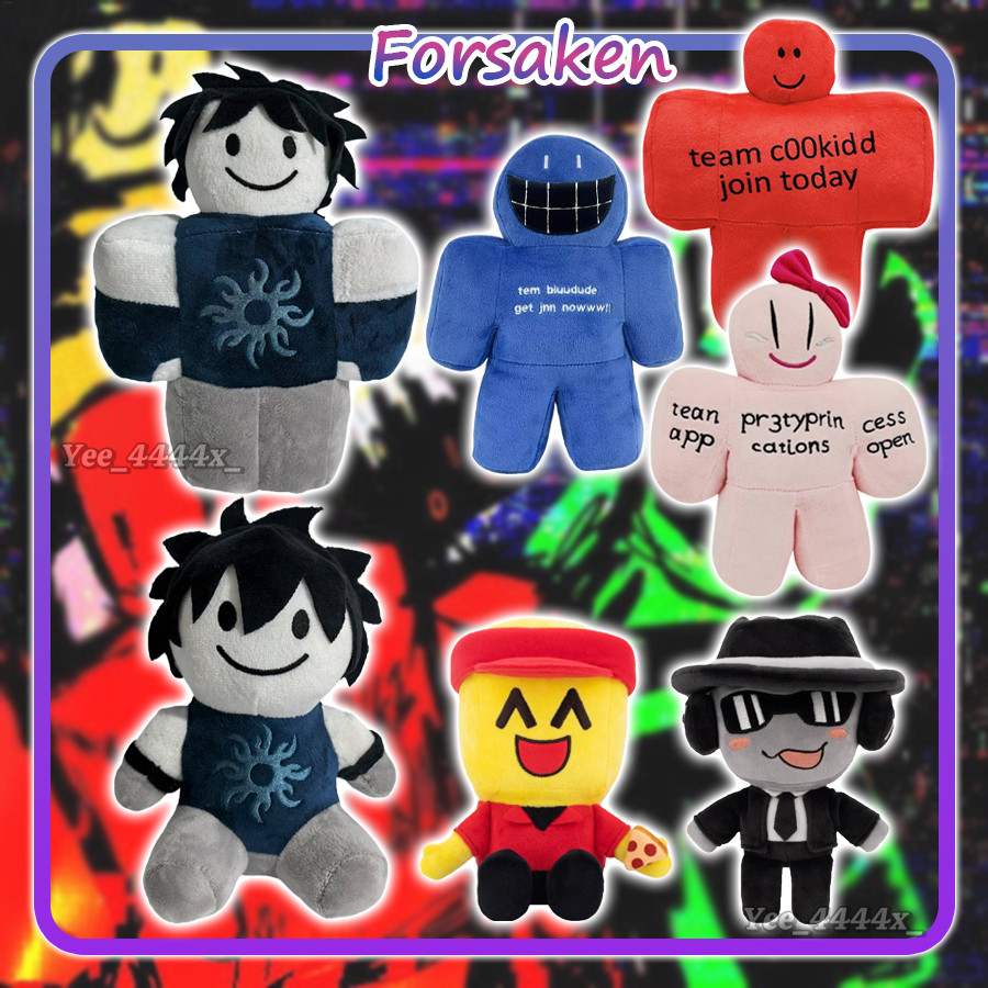 Forsaken Plush Cartoon Game Plush Toy Adorable Two Time/Chance/Elliot ...