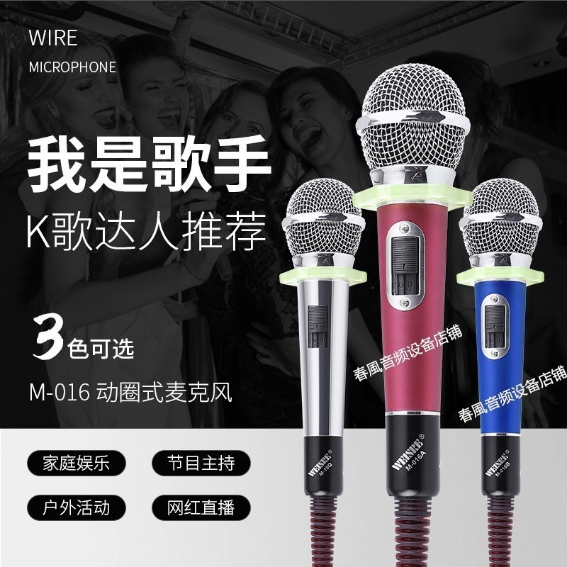 Wired dynamic microphone, professional stage singing wired microphone ...