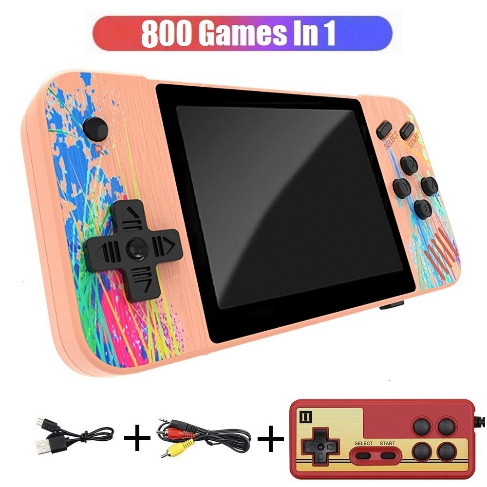 800 In 1 G3 Handheld Game Console 3.5 Inch LCD Screen Single Double ...