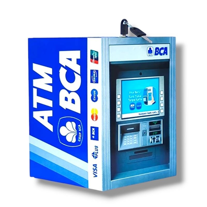 ^| ATM piggy bank, large jumbo padlock, box savings with Wx-5 key ...