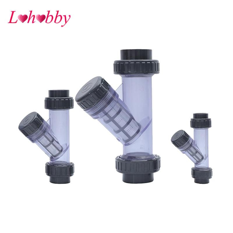[Lohobby] PVC Y Filter Strainer Water Supply Fittings Aquarium Tank ...