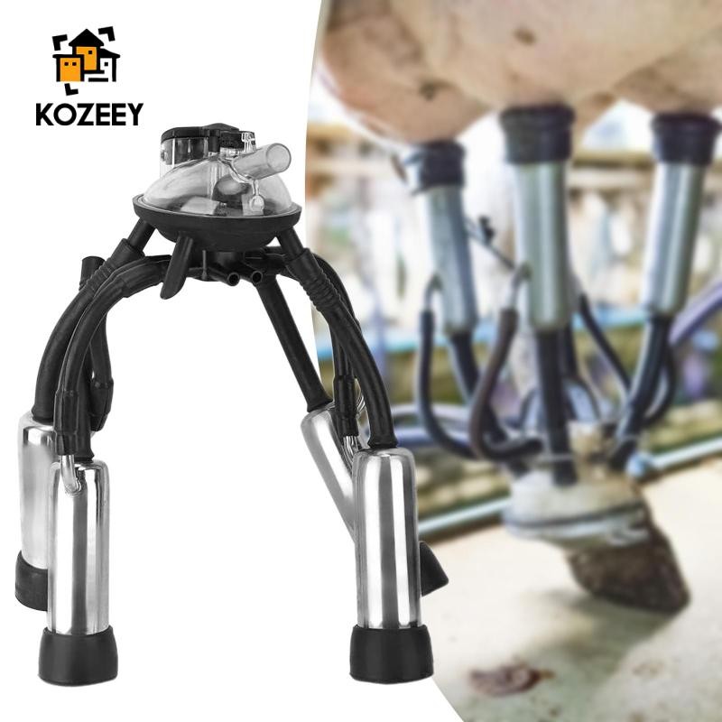 KOZEEY Cow Milking Cluster with Hook Transparent Lid Milk Claw Cluster ...