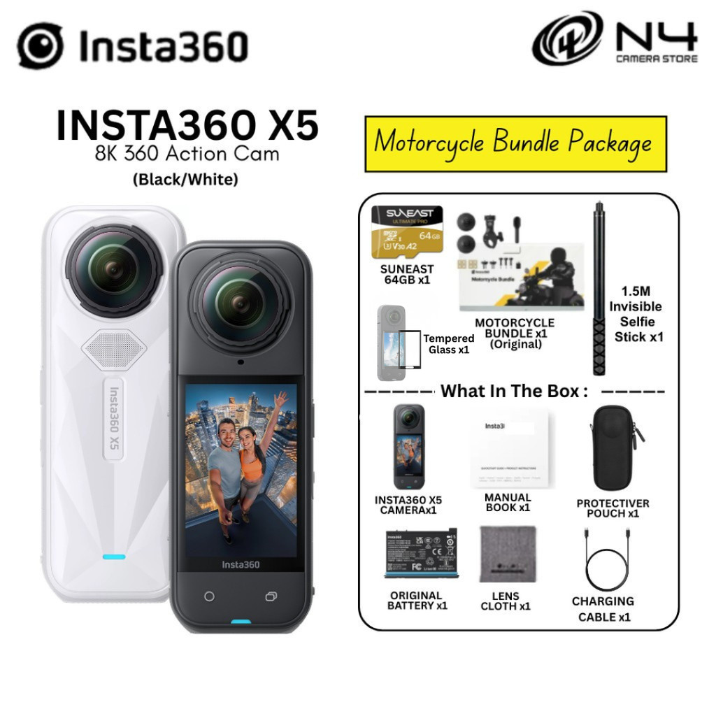 Insta360 X5/Insta360 One X5/The Ultimate 8K 360º Action Camera ...
