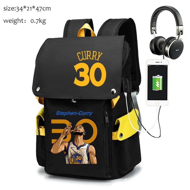 Basketball Stephen Curry Collaboration Anime Backpack For Male Middle ...