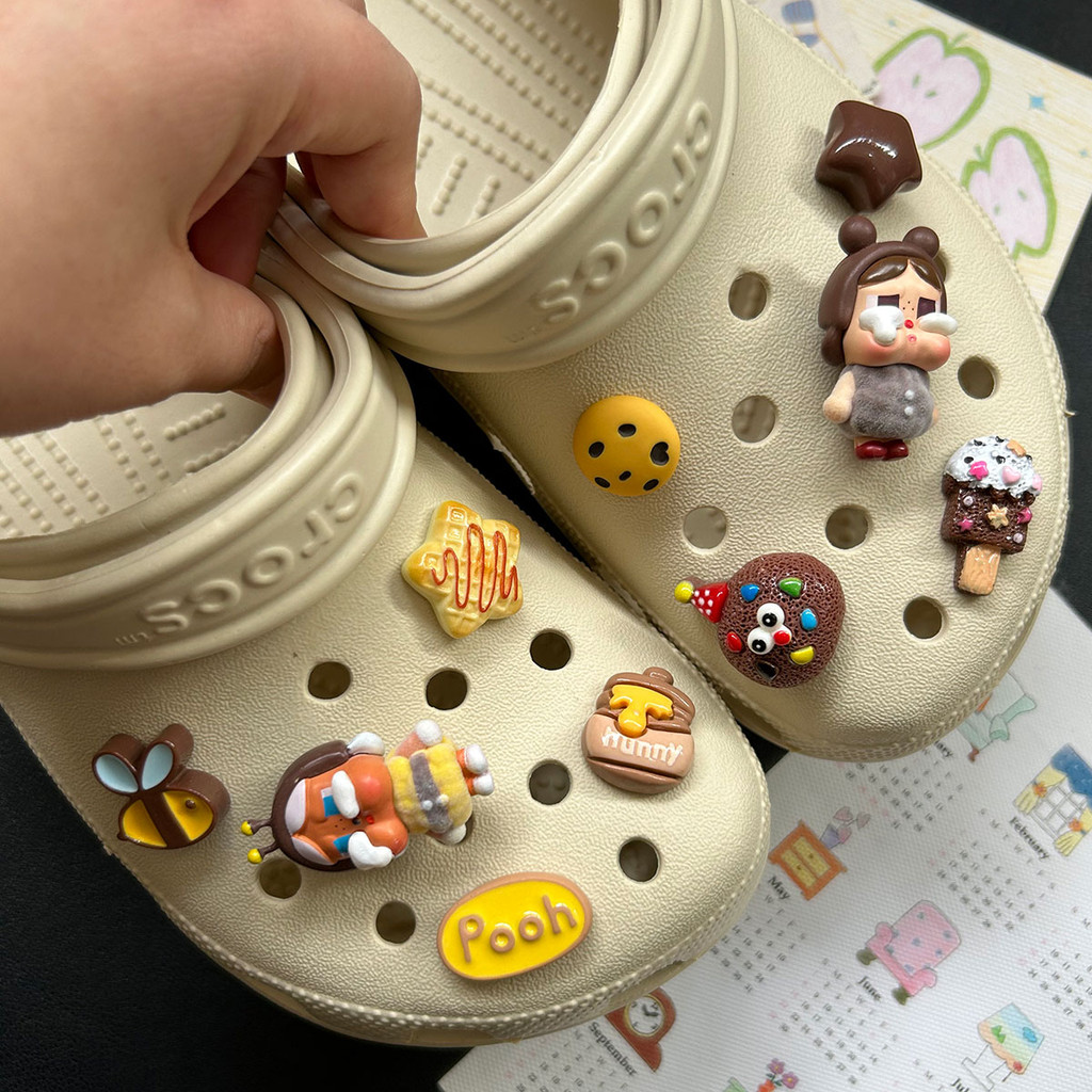 Suitable for crocs Hole Shoes Accessories Pop Mart Crybaby Cartoon Cute ...