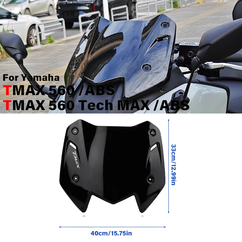 Motorcycle Front Windshield Fit For Yamaha TMAX560 TMAX 560 Tech MAX ...