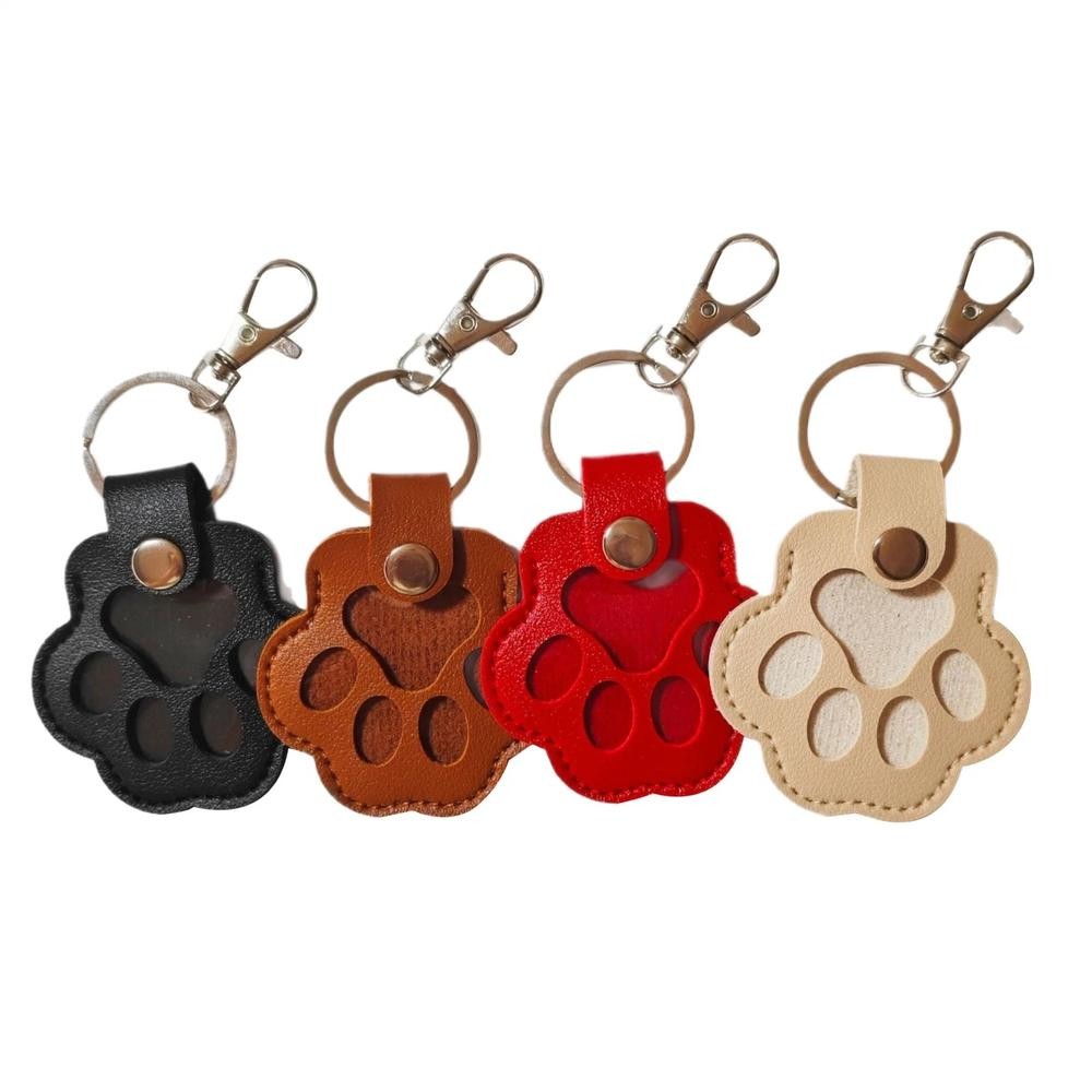 Pet Hair Storage Keychain, Cat Paw Shaped Keychain, Pet Memorial Gift ...
