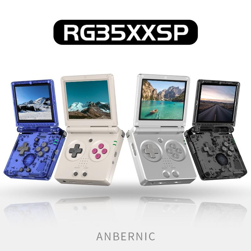 ANBERNIC RG35XXSP Handheld Game Console 3.5" IPS Screen Flip Game ...