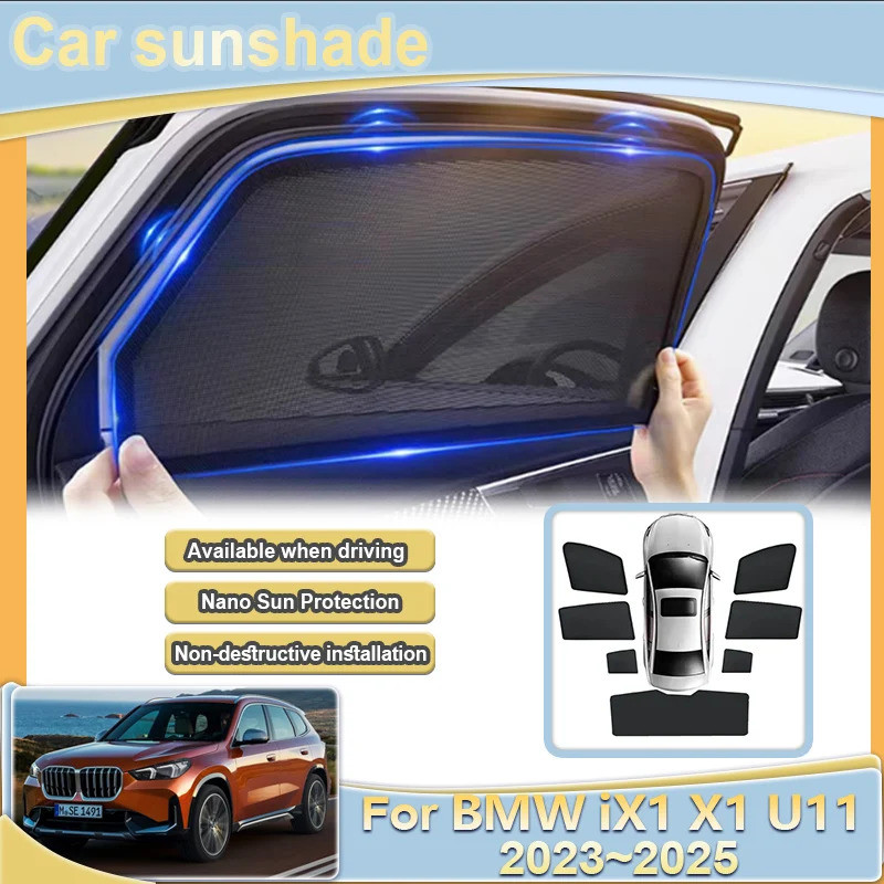 For BMW iX1 Accessories X1 U11 2023 2024 2025 2026 Car Mesh Sun Shade ...