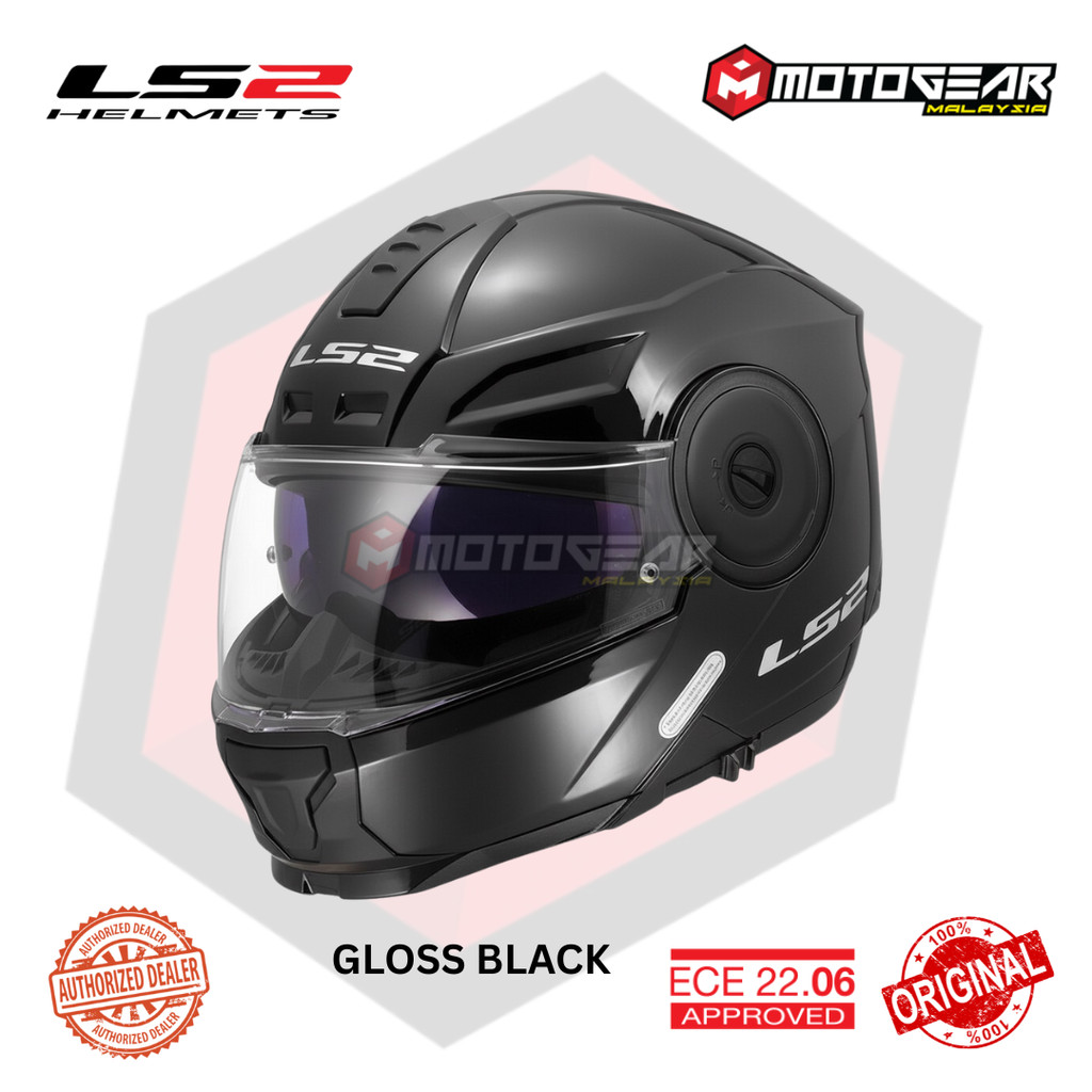 LS2 FF902 SCOPE II SOLID GLOSS BLACK | Shopee Malaysia
