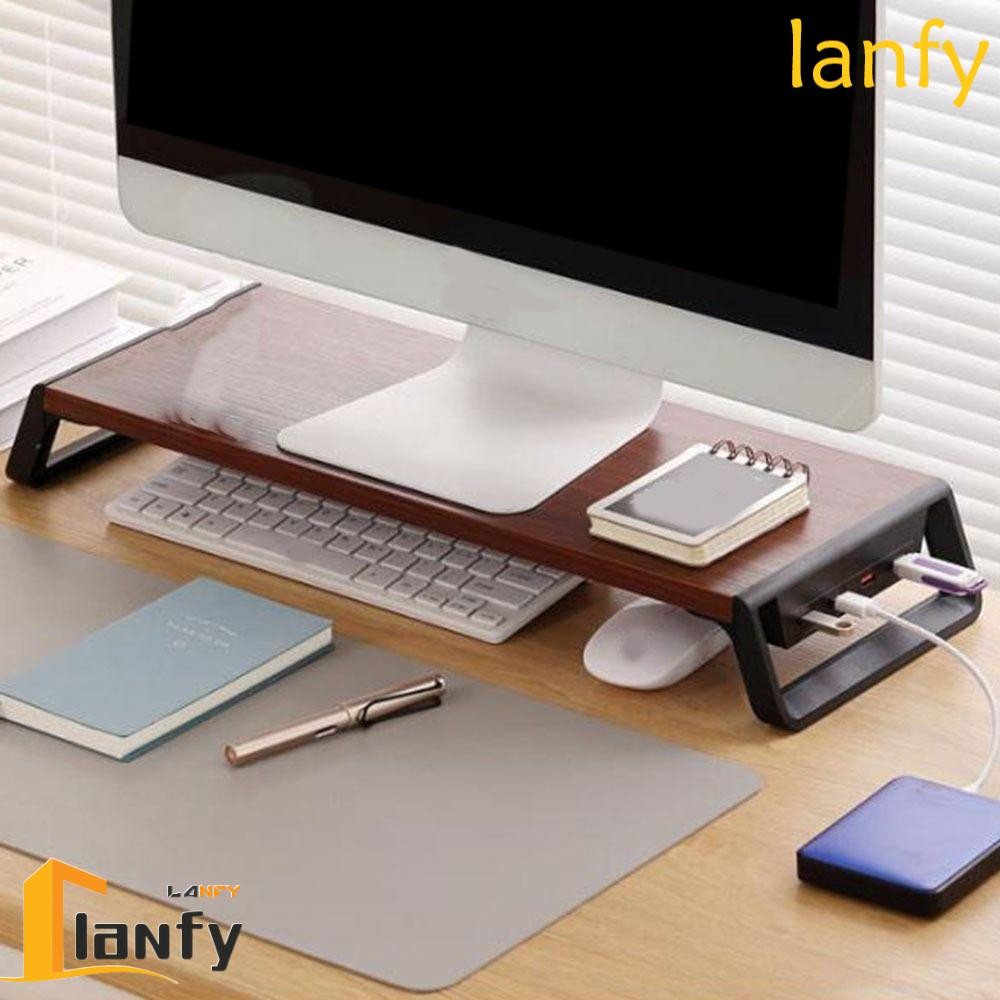 LANFY Computer Monitor Stand, Ergonomic Design Thickening Work Laptop ...