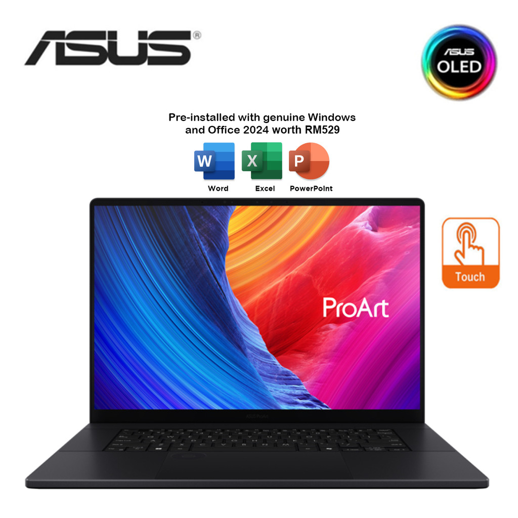 Asus ProArt P16 OLED H7606W-PME038WS 16" 4K Touch Laptop ( AI 9 HX 370 ...