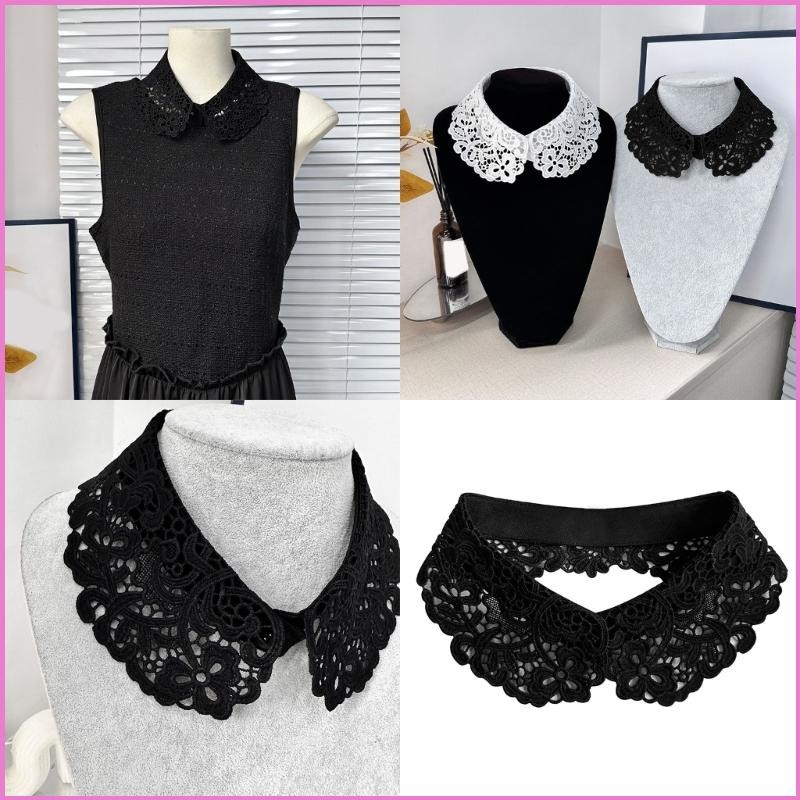 Royal Fashionable False Collar With Intricate Lace Pattern Breathable ...