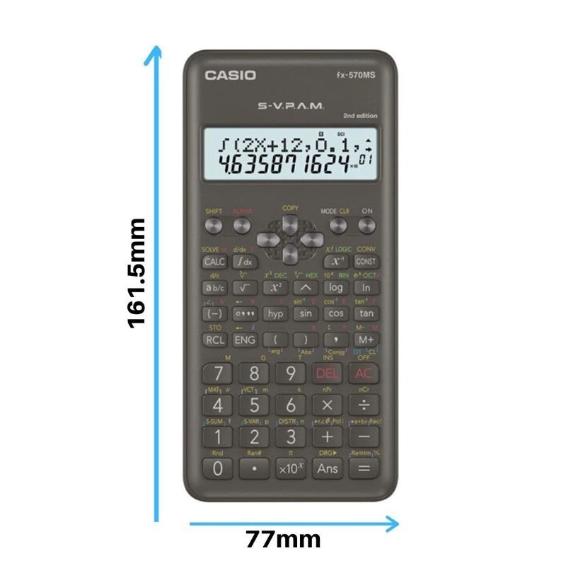 Casio Scientific Calculator FX-570ms 2nd Edition (1 Year Warranty ...
