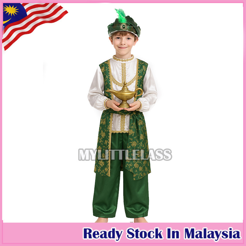 MYLITTLELASS Arabian Prince Aladdin Dress Up Arab Dress up Costume ...
