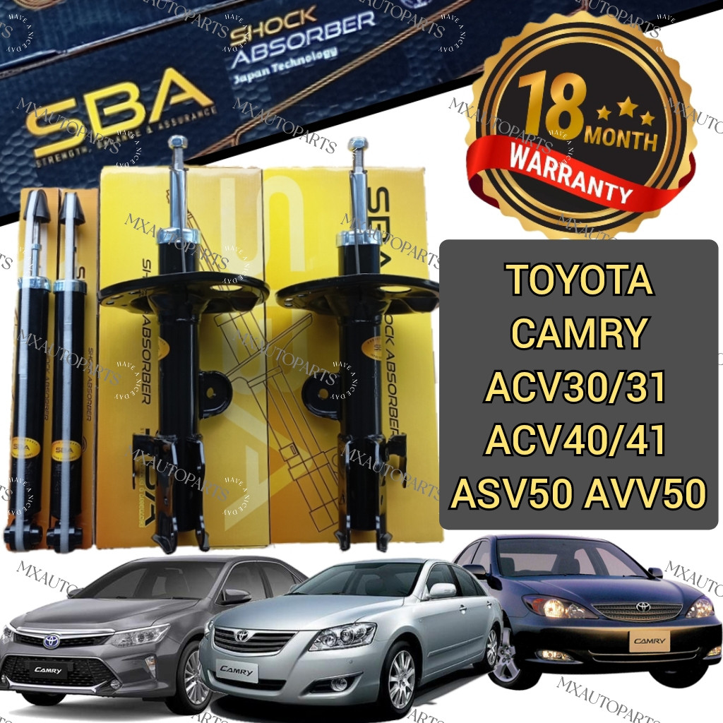 ( WARRANTY 18 MONTHS ) SBA SHOCK ABSORBER TOYOTA CAMRY ACV30/31 ACV40/41 ASV50 AVV50 ACV51 FRONT ...
