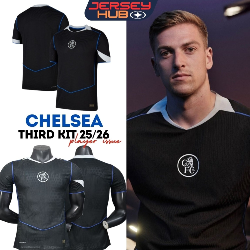 Chelsea Jersey T90 2025-26 Players Issue 1:1 Official EPL Chelsea Third ...