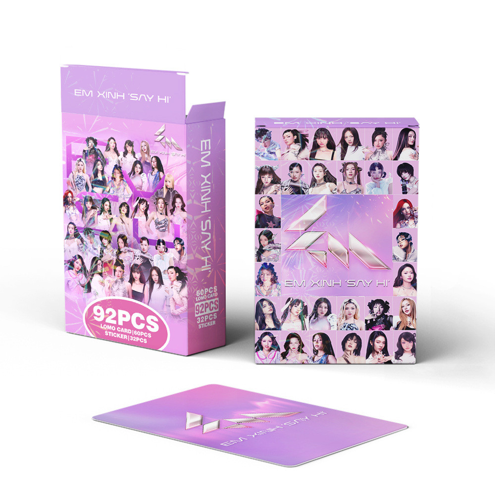 92pcs/box Vietnam Star EM XINH SAY HI Lomo Cards QuangHungmasterD ...