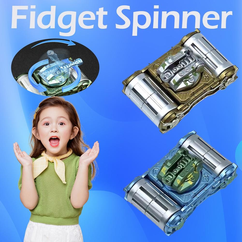 Tank Shape Fidget Spinner Plastic Anti Stress Toy Spinner Fidget Toys ...