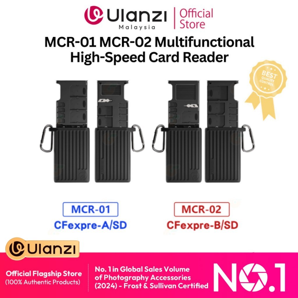 Ulanzi Card Reader MCR-01 CFE-A/SD or MCR-02 CFE-B/SD Multifunctional ...