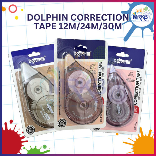 DOLPHIN CORRECTION TAPE 12M/24M/30M | Shopee Malaysia