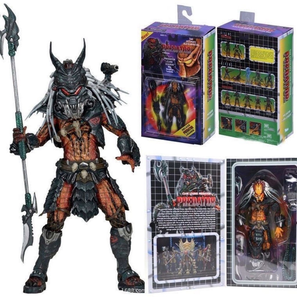 NECA Predator Clan Chief Horror Monster Predator Action Figure Model ...
