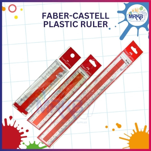 FABER-CASTELL PLASTIC RULER | Shopee Malaysia